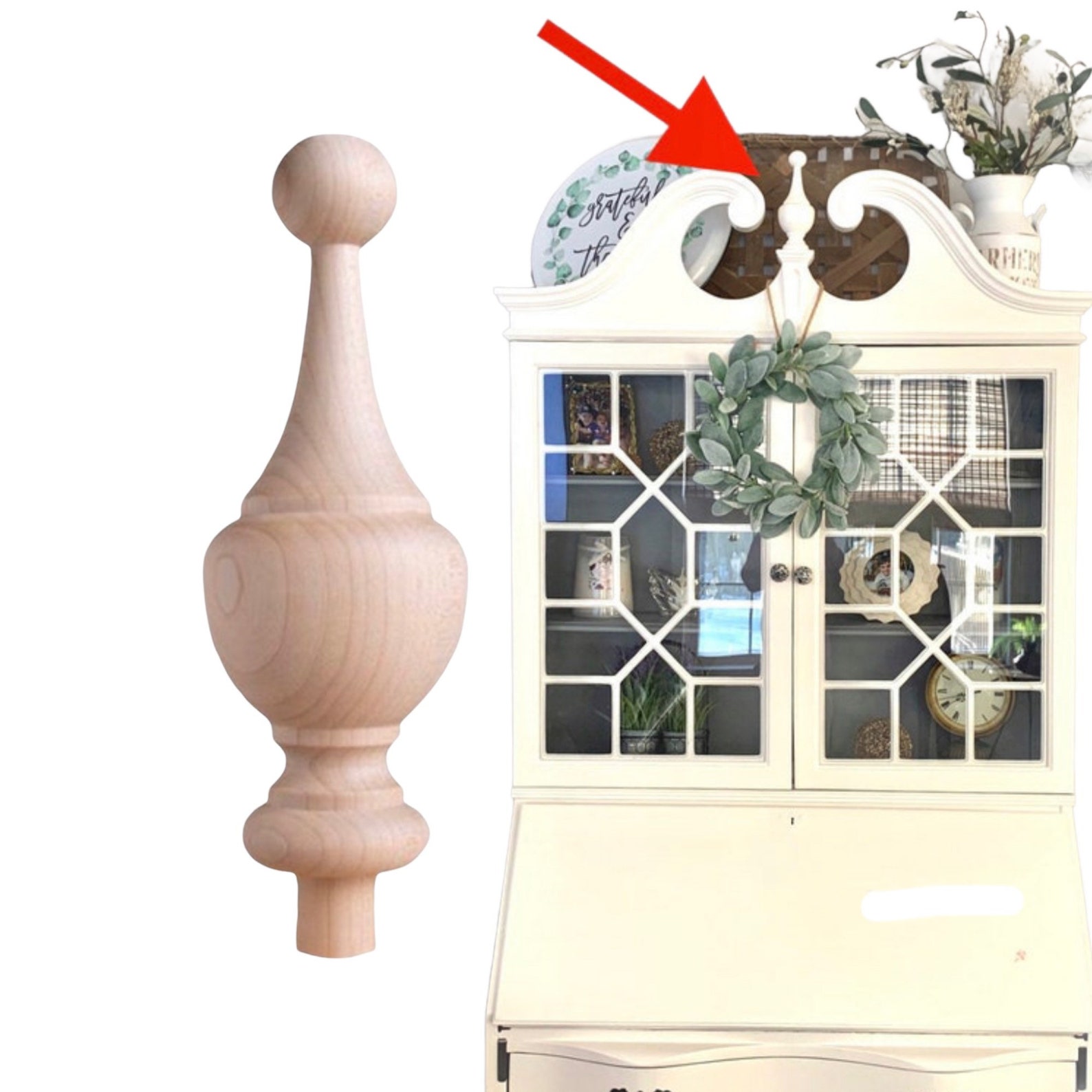 QTY 1 7 Tall Finials Bedpost Finial Chair Finial Jar - Etsy