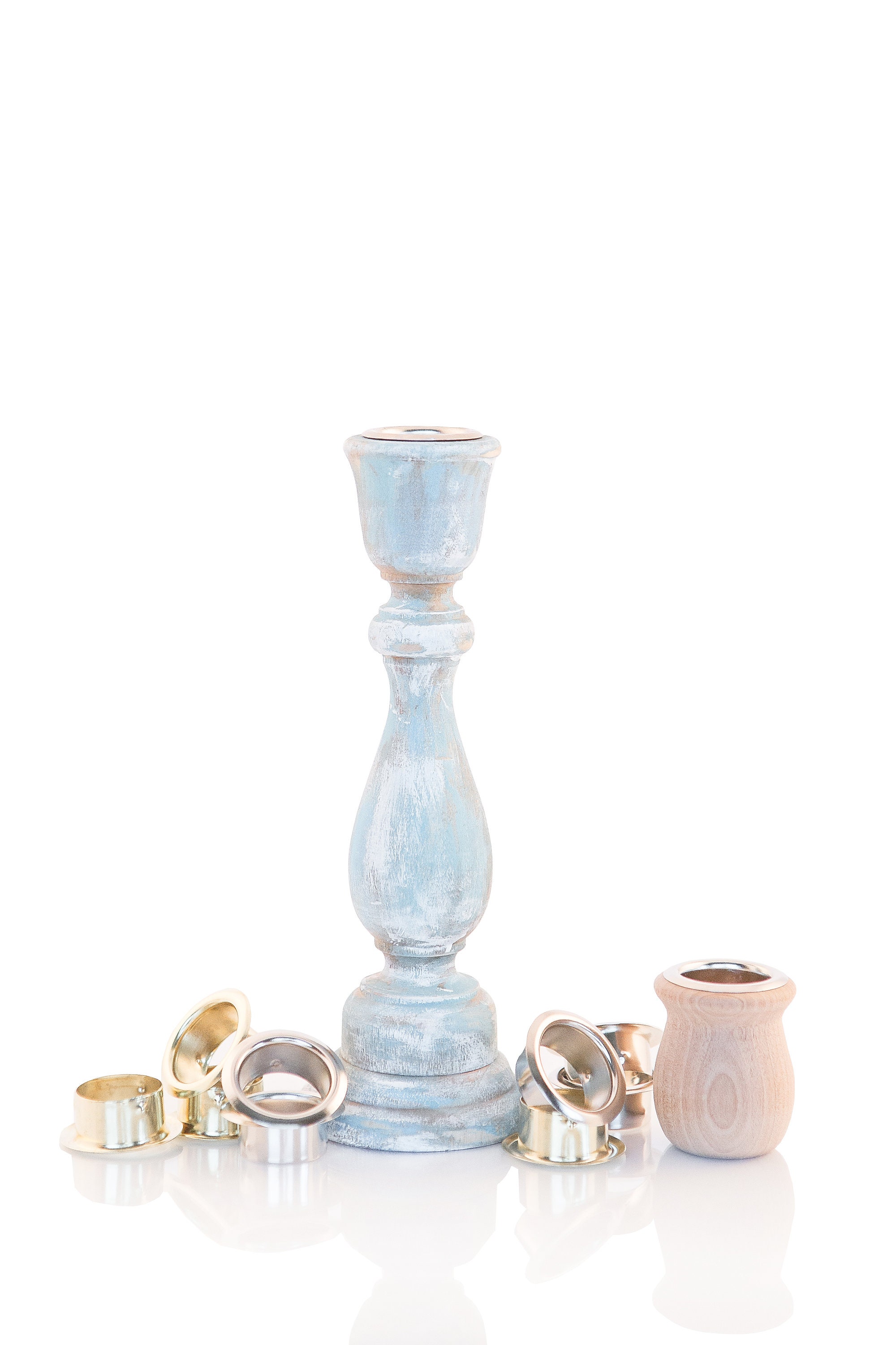 QTY 5 Brass Candle Cup or Candle Stick Metal Inserts Fits - Etsy