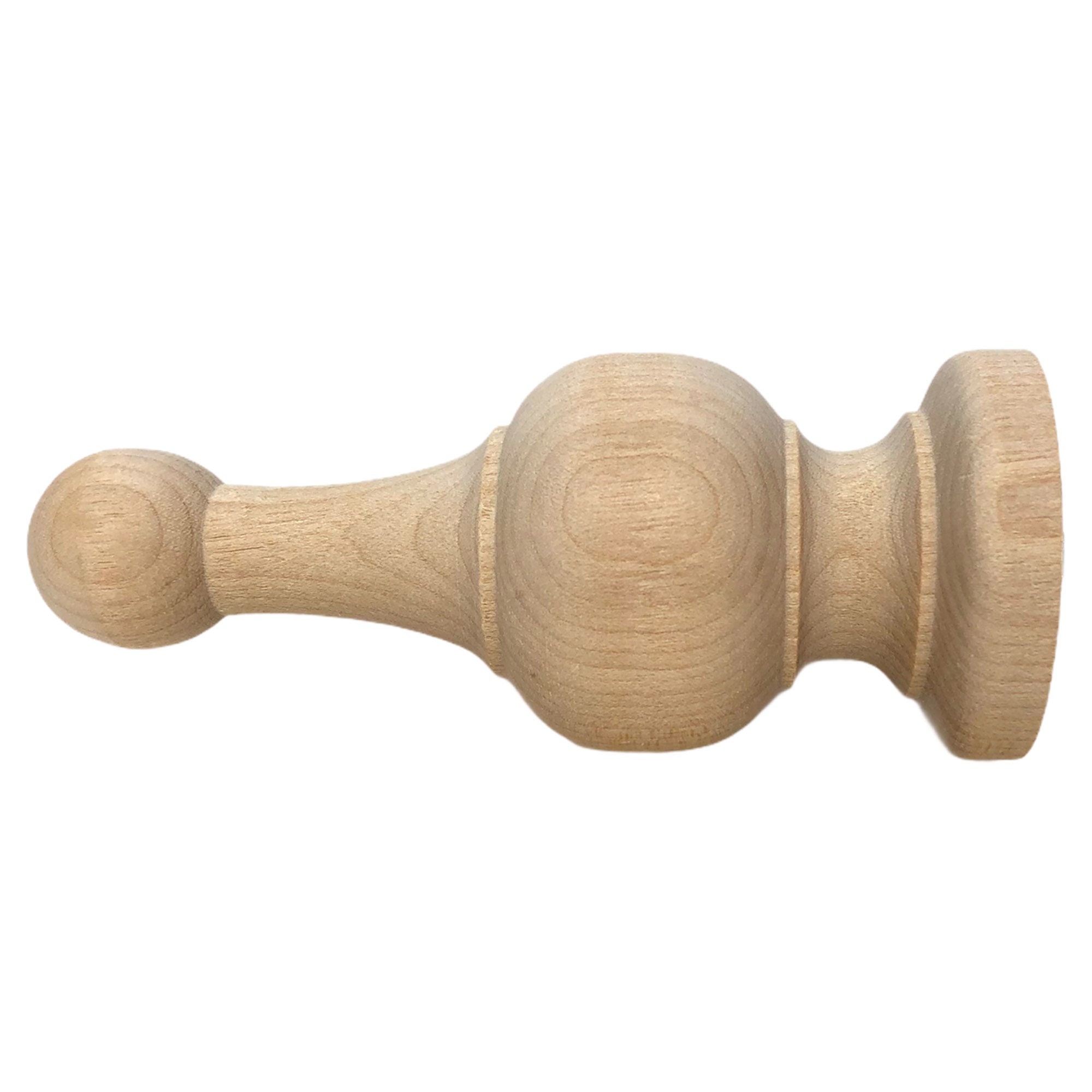 QTY 1 Natural Wood Finial Jar Tops Wood Finial Decorative - Etsy UK