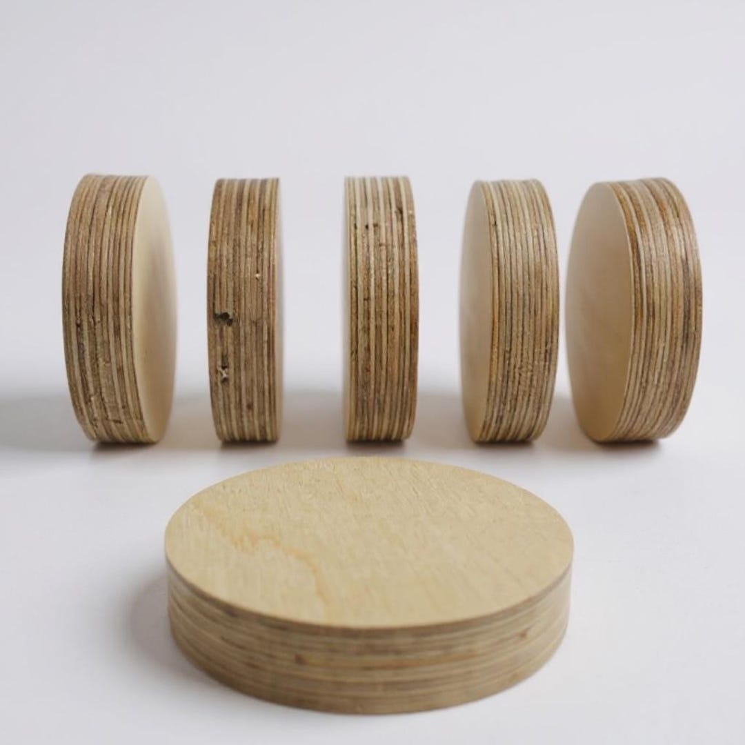 Wood Circle Cutouts 3"x3/4" Blank Circles Natural Wooden Circles Round ...