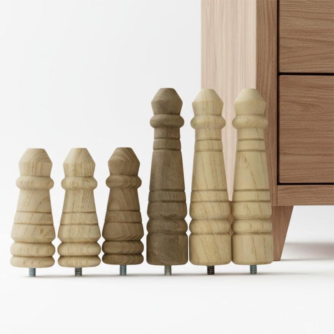 Wood Table Leg Finials Wood Hardware Risers Lighthouse Craft Shape ...