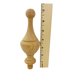 QTY 1- 7" Tall Finials, Bedpost Finial, Chair Finial, Jar Tops, Curtain ...
