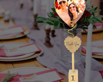 Acrylic Wedding Table Number Markers With Stands Acrylic - Etsy