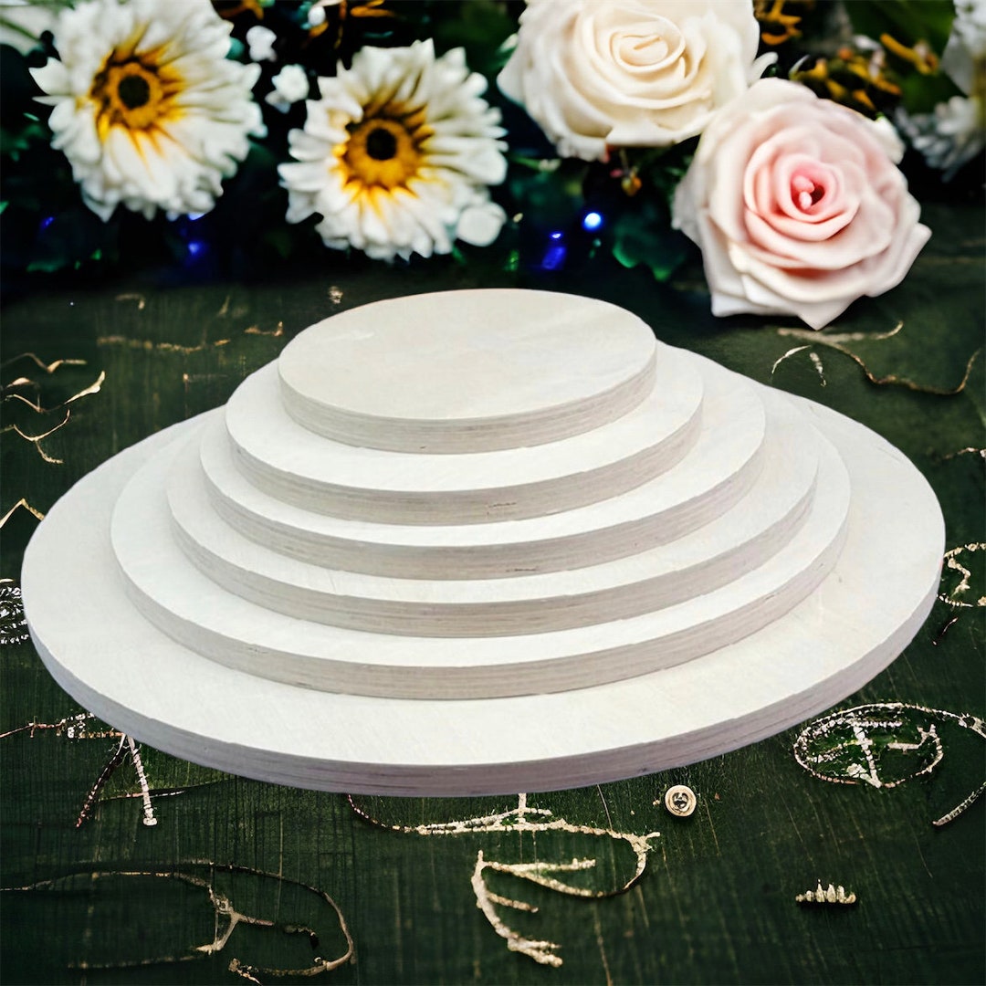 QTY 1 8, 10, 12 Wood Circles 3/4 Thick, Wooden Circles, Cake Circles ...