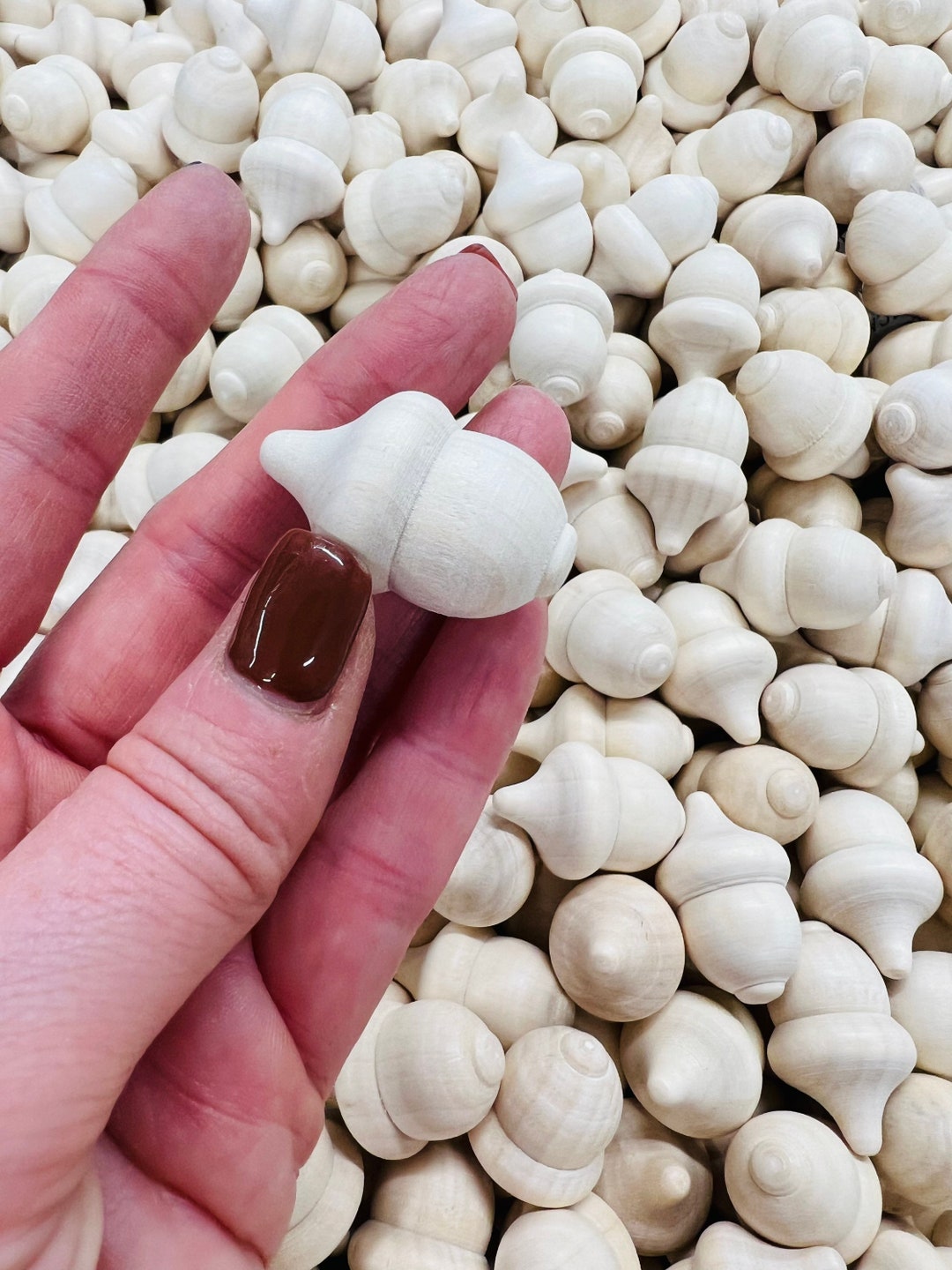 QTY 1 Natural Wooden Acorns Wood Acorns Waldorf Acorns DIY - Etsy UK