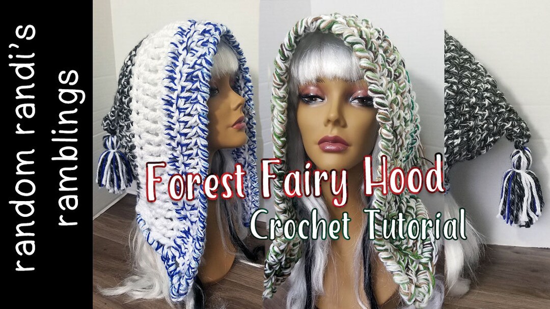 Forest Fairy Hood, Crochet Hat Pattern, Digital PDF Instructions - Etsy