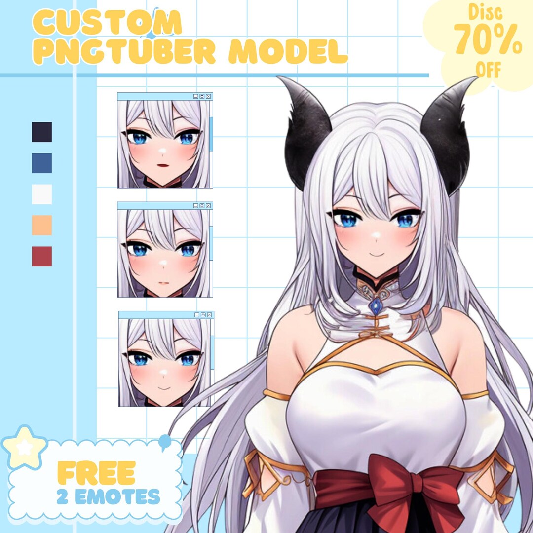 Custom Pngtuber, Pngtuber Character, Pngtuber Model, Pngtuber Avatar ...