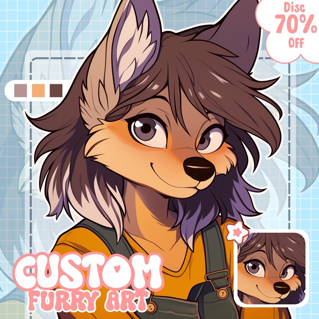 Custom Drawing Anime Character Furry Commission, Fursona, Furry, Furry ...