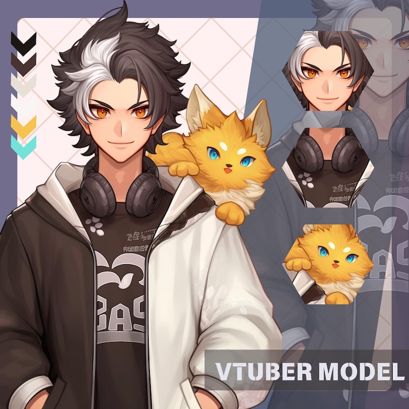 Vtuber Model Free Male - Etsy