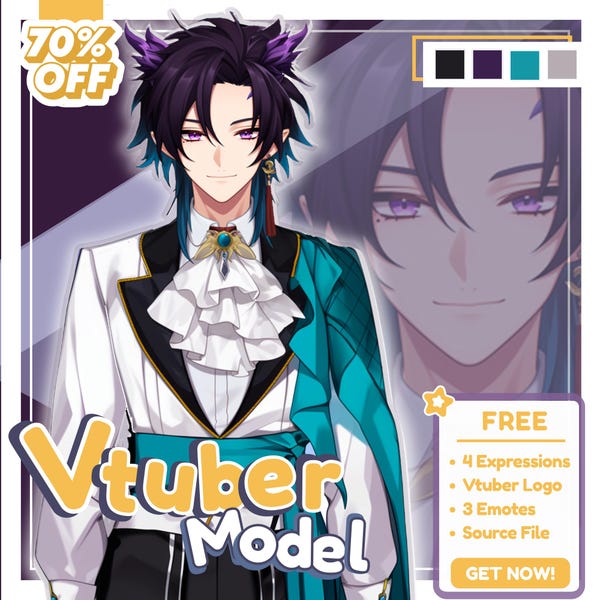 Femboy Vtuber Model - Etsy