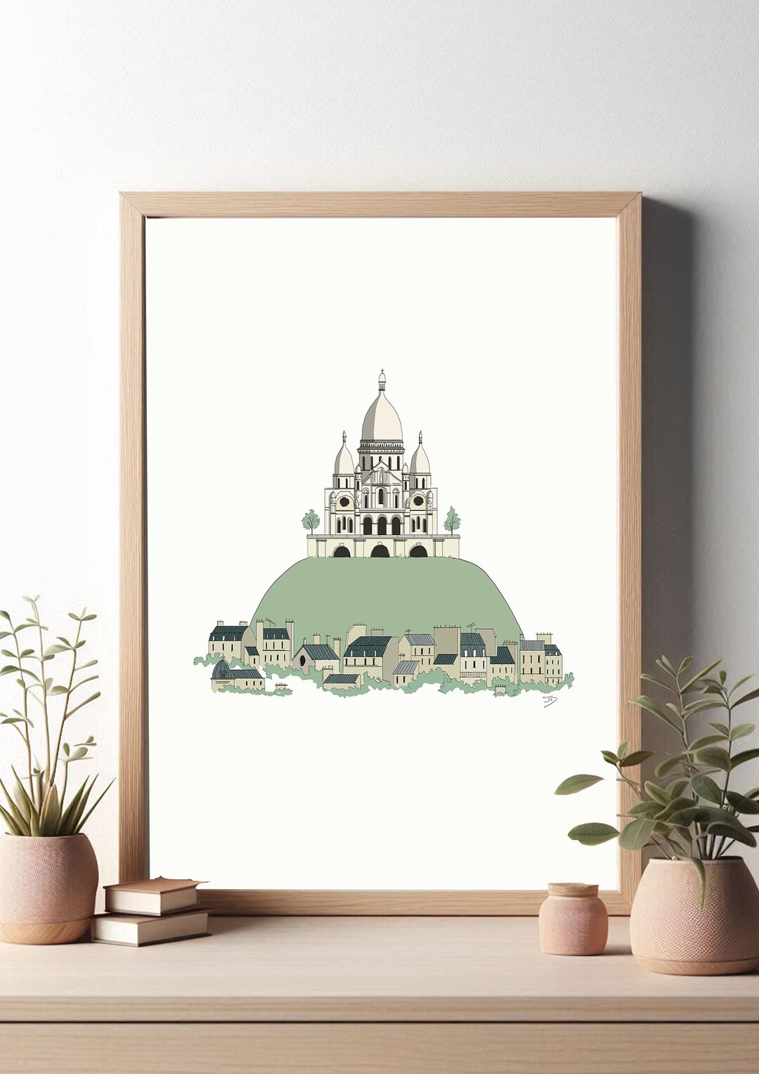 Architectural Drawing Montmartre - Etsy