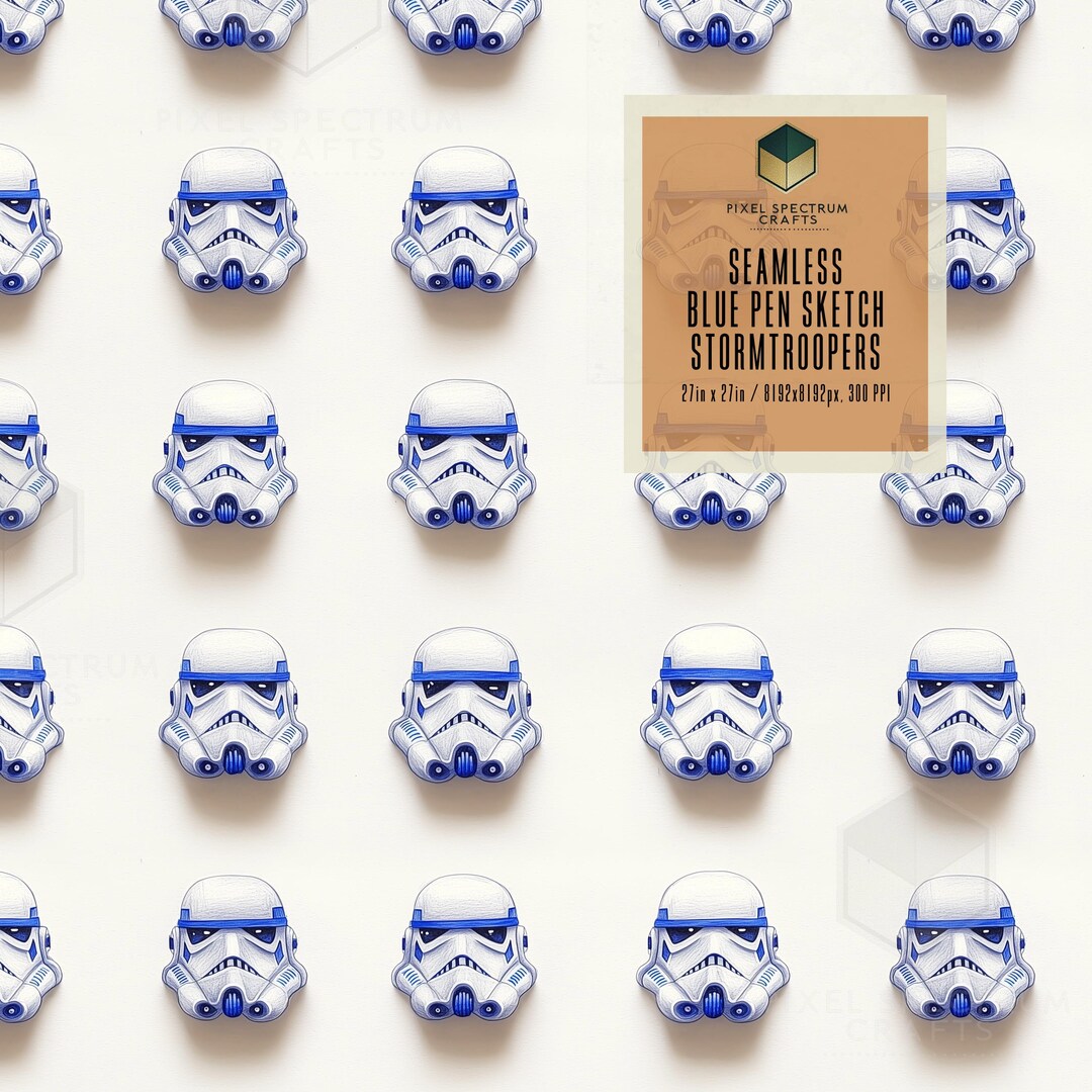 Stormtroopers Star Wars Seamless Pattern: Fabric, Paper, Accessories ...