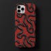 Goth Black Snakes on Red Fabric Seamless Pattern (digital Download) - Etsy