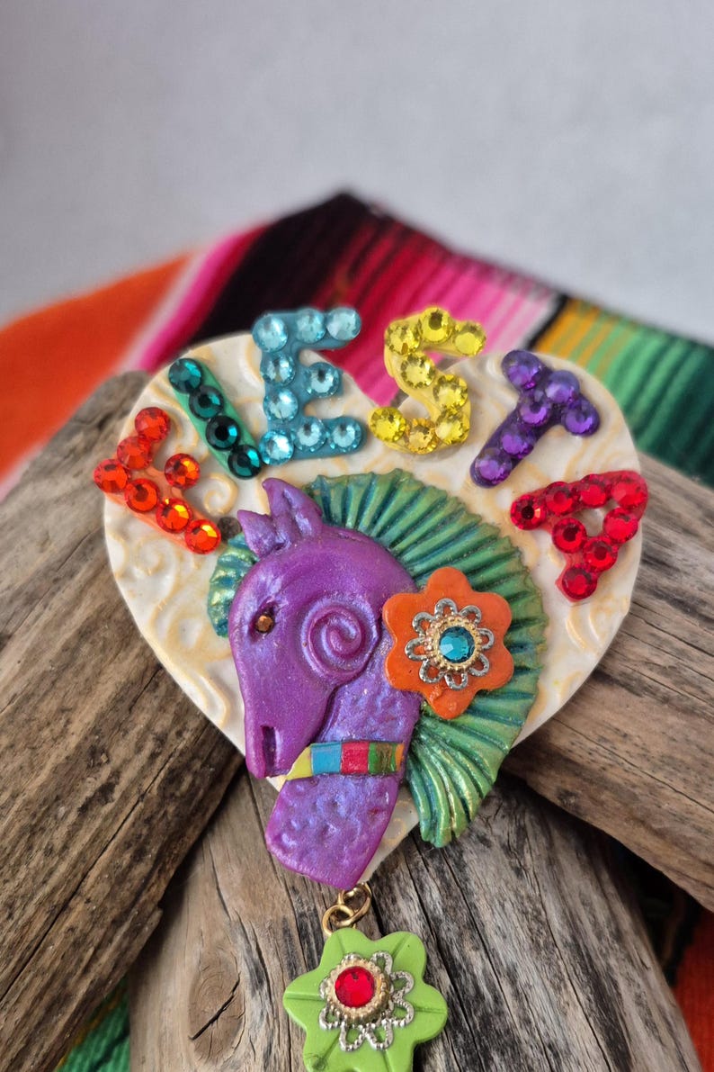 Fiesta Pin. Fiesta Medal. San Antonio Fiesta Jewelry. Purple Horse Pin ...