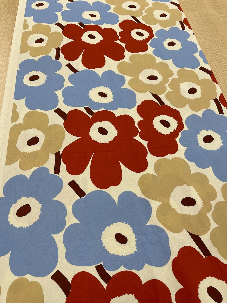 Exclusive Marimekko Pieni Unikko Fabric - Vibrant Multicolor Design - Etsy