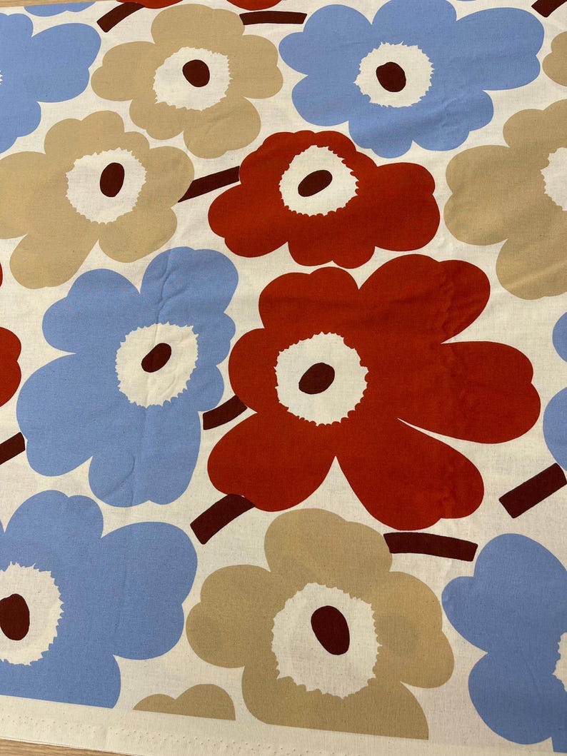 Exclusive Marimekko Pieni Unikko Fabric - Vibrant Multicolor Design - Etsy