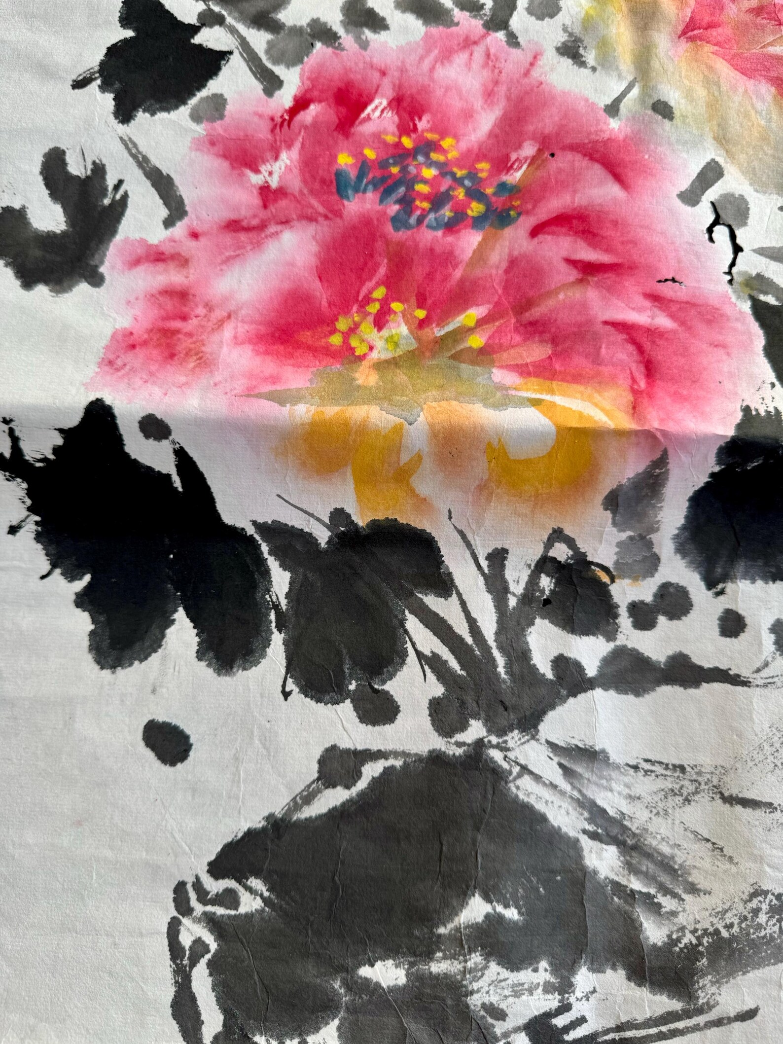 Painting “blooming Prosperity" – A Rare and Exquisite Late Work by the ...