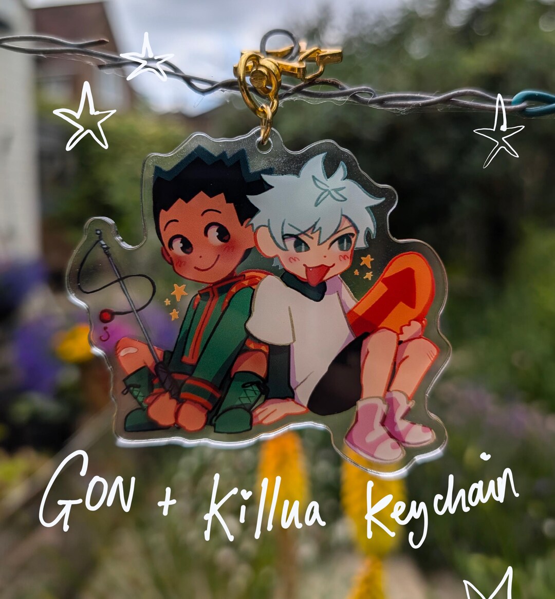 Gon and Killua Cute Chibi Keychain : Hunter X Hunter HXH Anime - Etsy