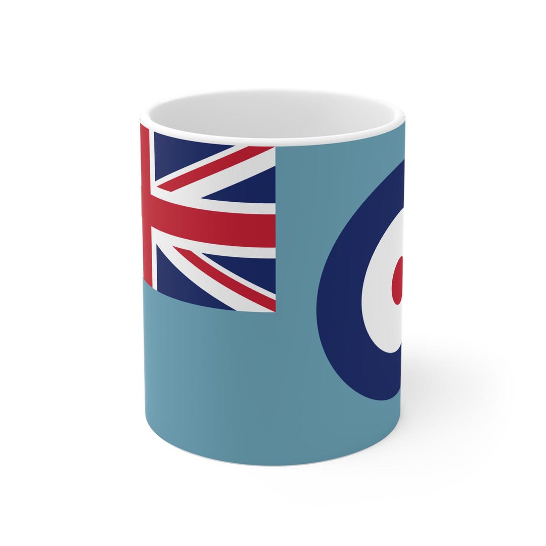RAF Ensign White Mug, Royal Air Force Coffee Cup, Military Gift ...