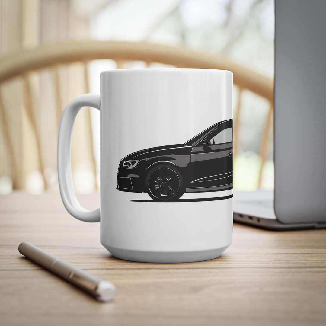 Audi S3 Hatchback Inspired Coffee Mug, Car Enthusiast Gift, Custom Mug ...