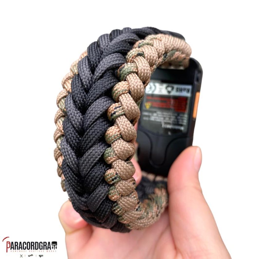Handmade Paracord Bracelet – Laser & LED Buckle for Emergency and ...