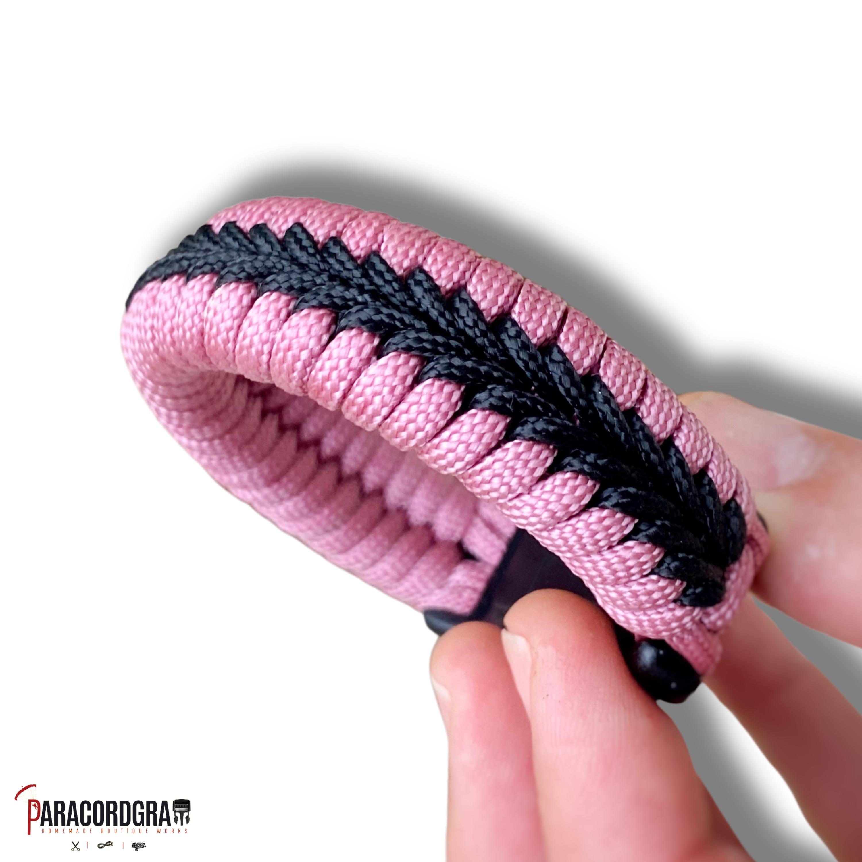 Handmade Paracord Survival Bracelet – Compass Buckle for Tactical ...