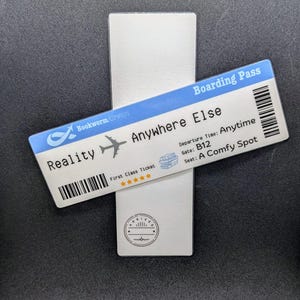Bookmark | Plane Ticket, Book Ticket - Etsy
