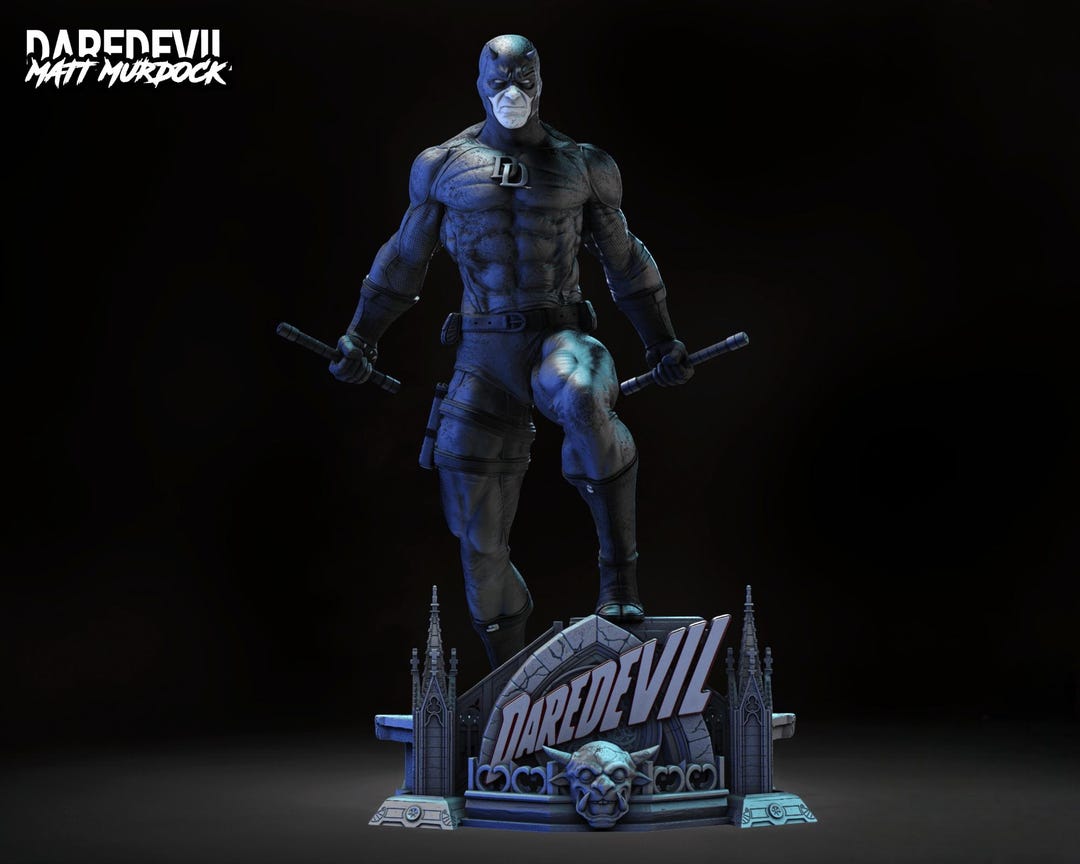 Daredevil Sculpture & Bust STL File 3D Printer File High Quality STL ...