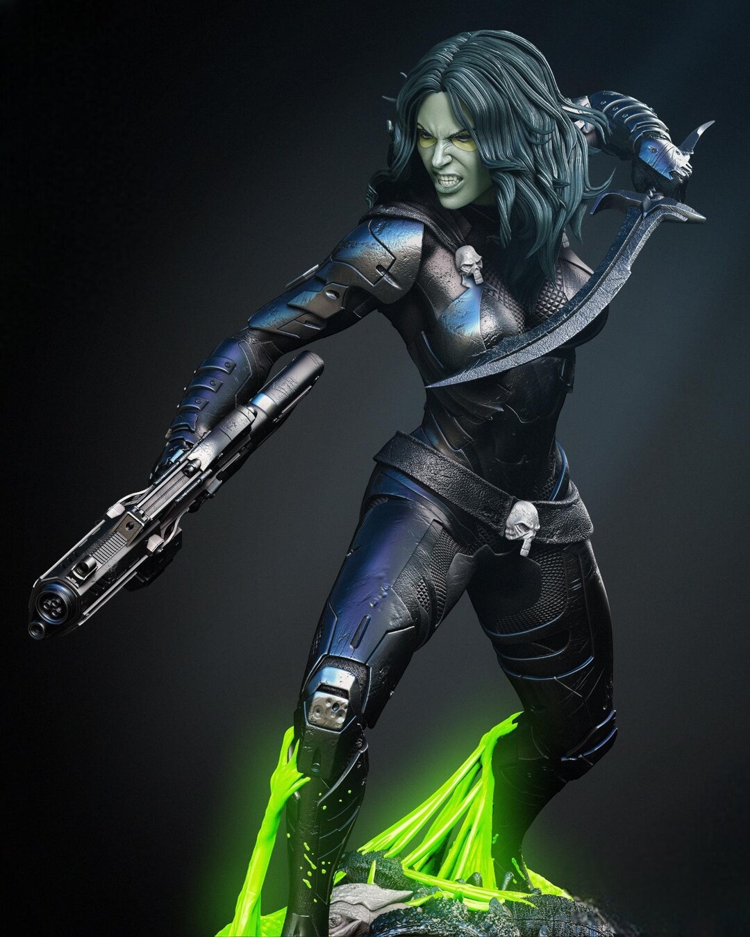 Gamora Statue & Bust STL File / 3D Printer Files / High Quality STL ...