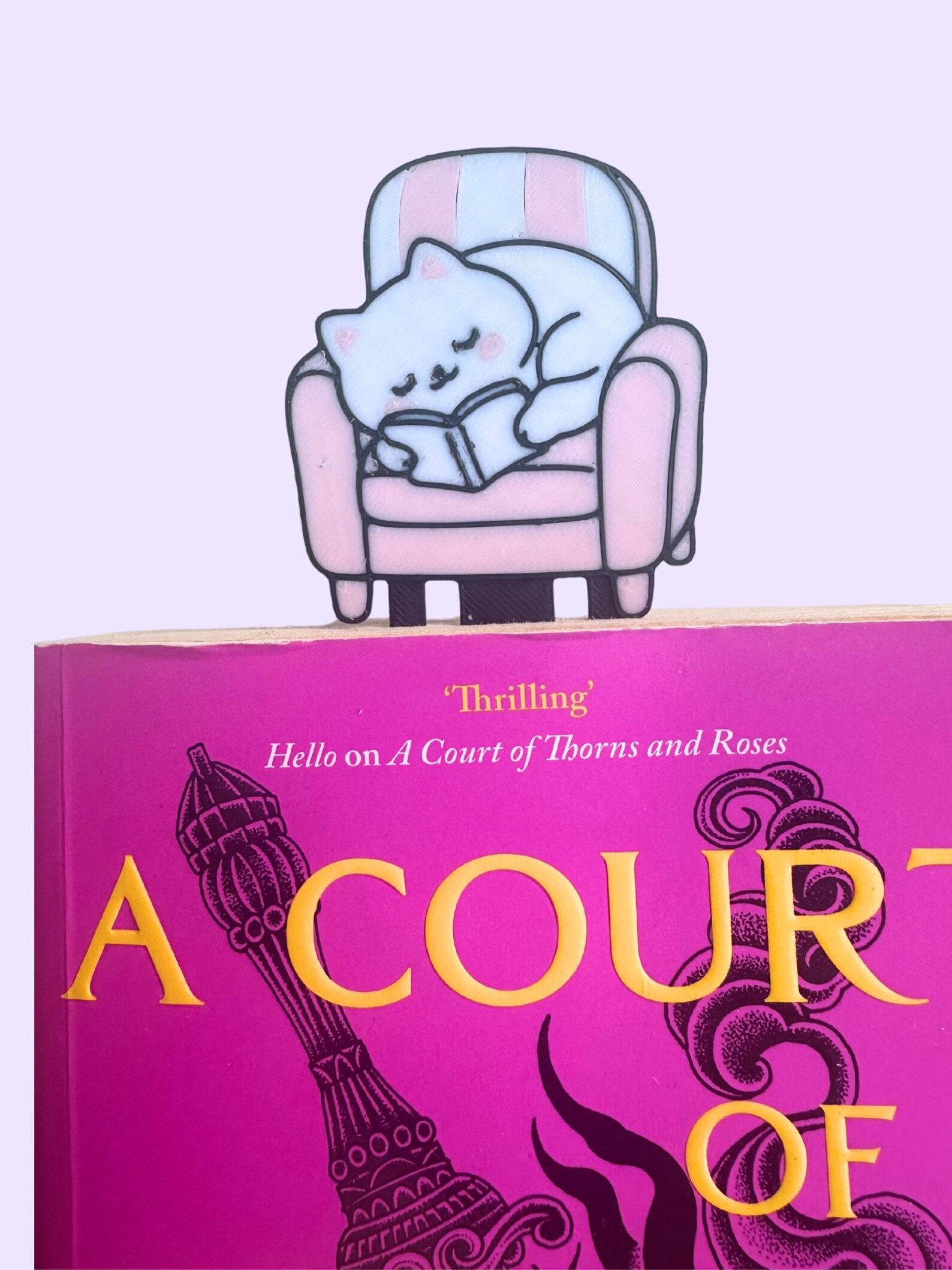 Cute Kawaii Cat Reading Bookmark, 3D Bookmark, Kawaii Bookmark, Gift ...