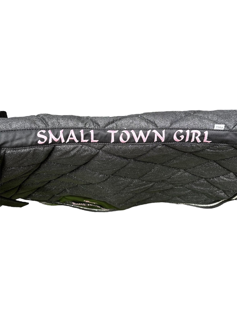Black Glitter & Rhinestone Saddle Pad – Glam Equestrian Style | Small ...