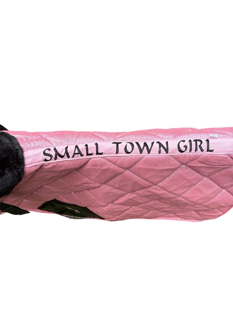 Pink Glitter & Rhinestone Saddle Pad – Glam Equestrian Style | Small ...