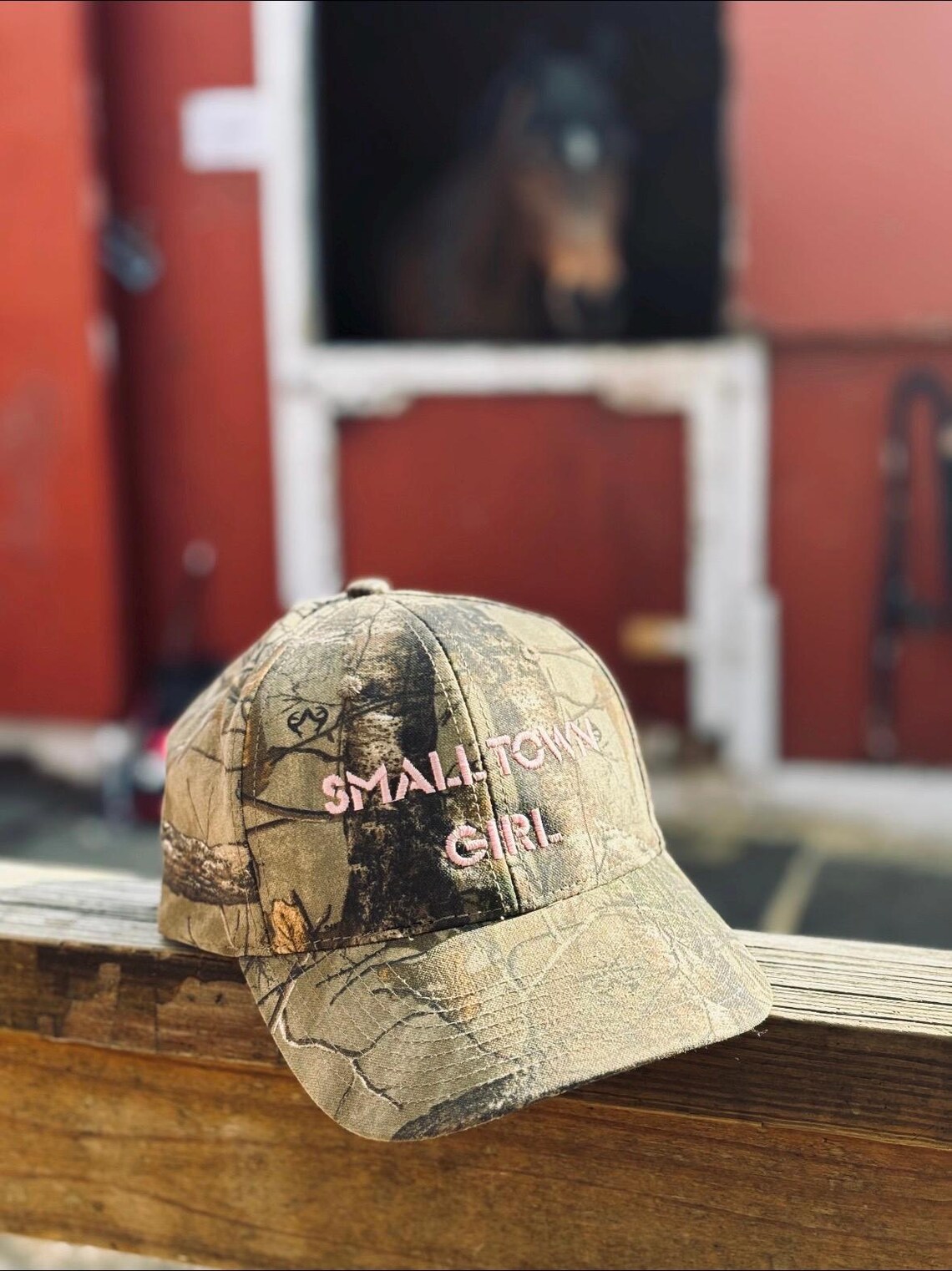 Camo Cap Realtree Print Pink Embroidery Front Logo and Back - Etsy