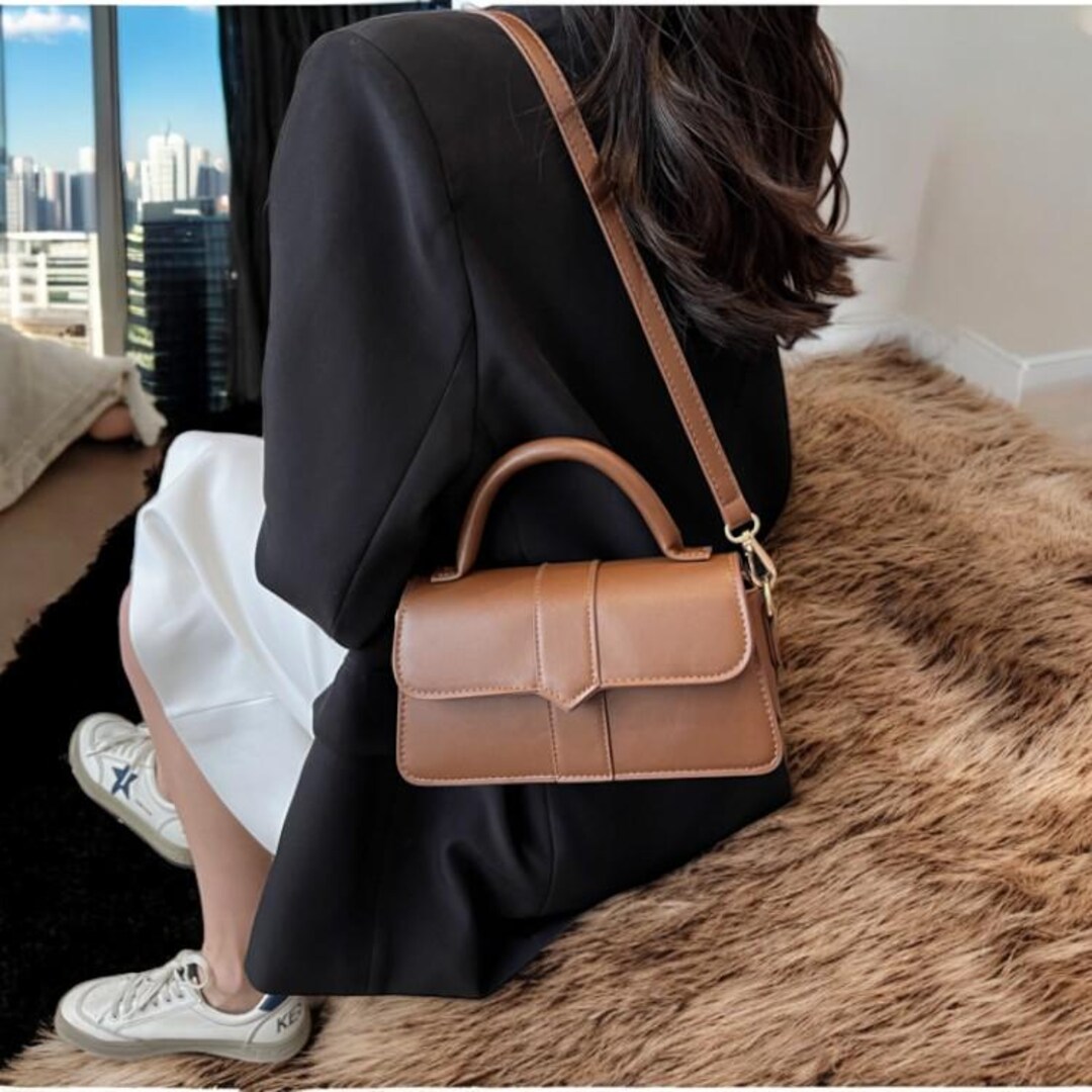 Shoulder Bag for Women - PU Leather Vintage Crossbody & Satchel Handbag ...