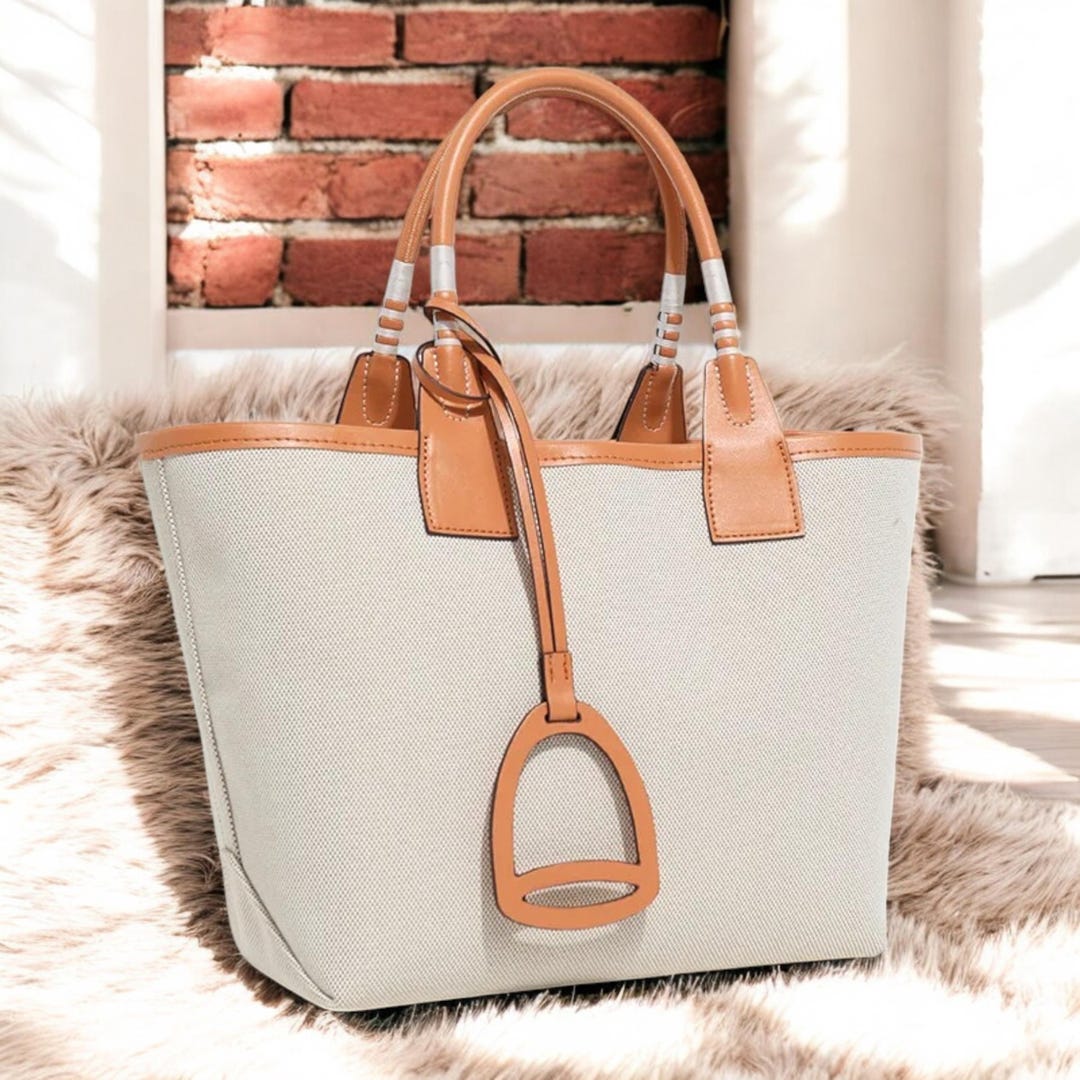 Leather Tote Bag: Designer Versatile Shoulder Crossbody - Etsy