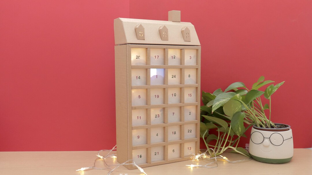 Cardboard Crafts DIY - Advent Calendar With Shoji, Japanese Paper Door ...