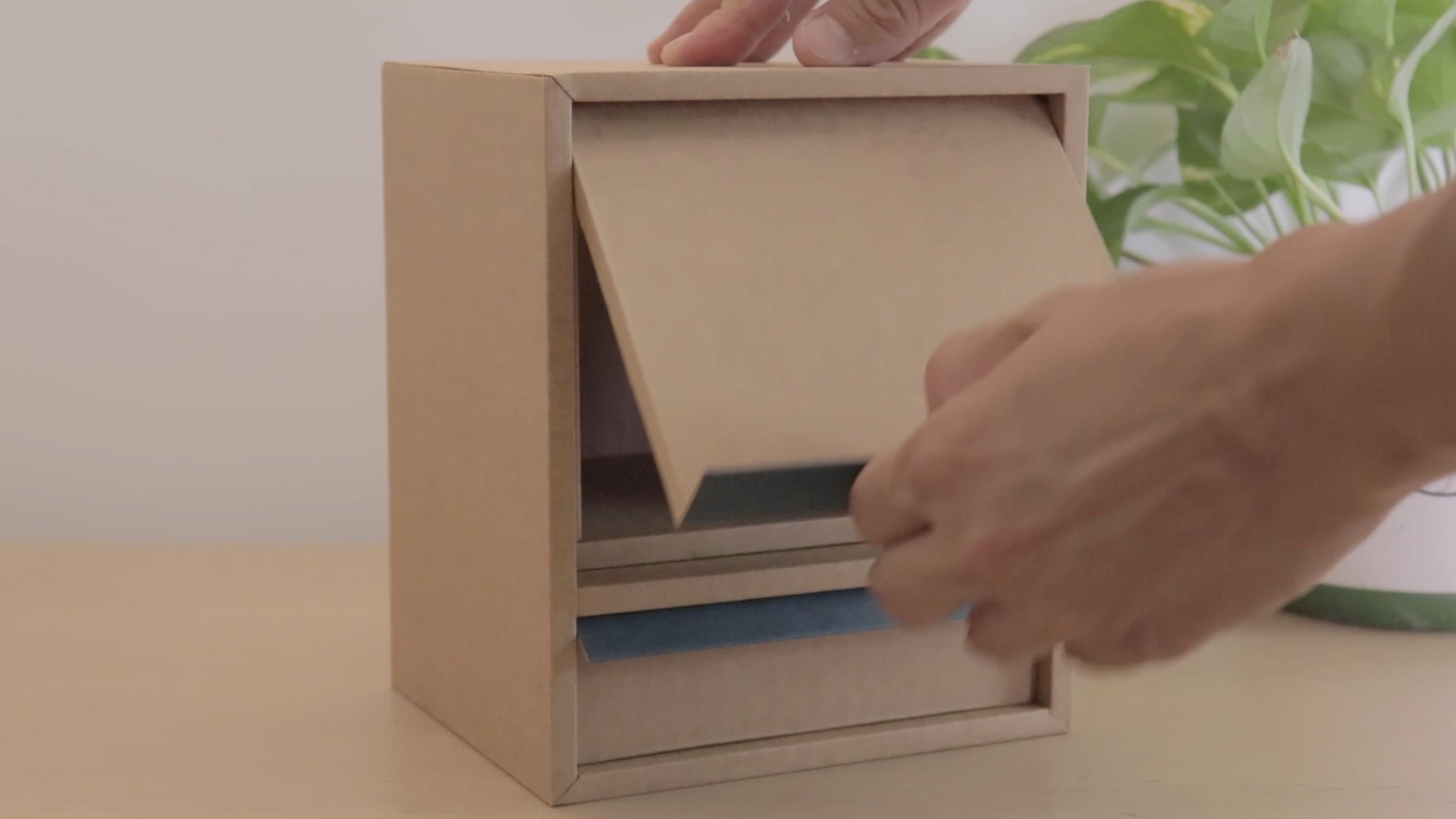 Cardboard Mini Cabinet Template: A4 Printable 1/2 Scale (PDF) - Etsy
