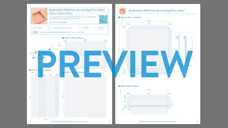 Cardboard Crafts | DIY- A Sliding Lid Box From Cardboard ...