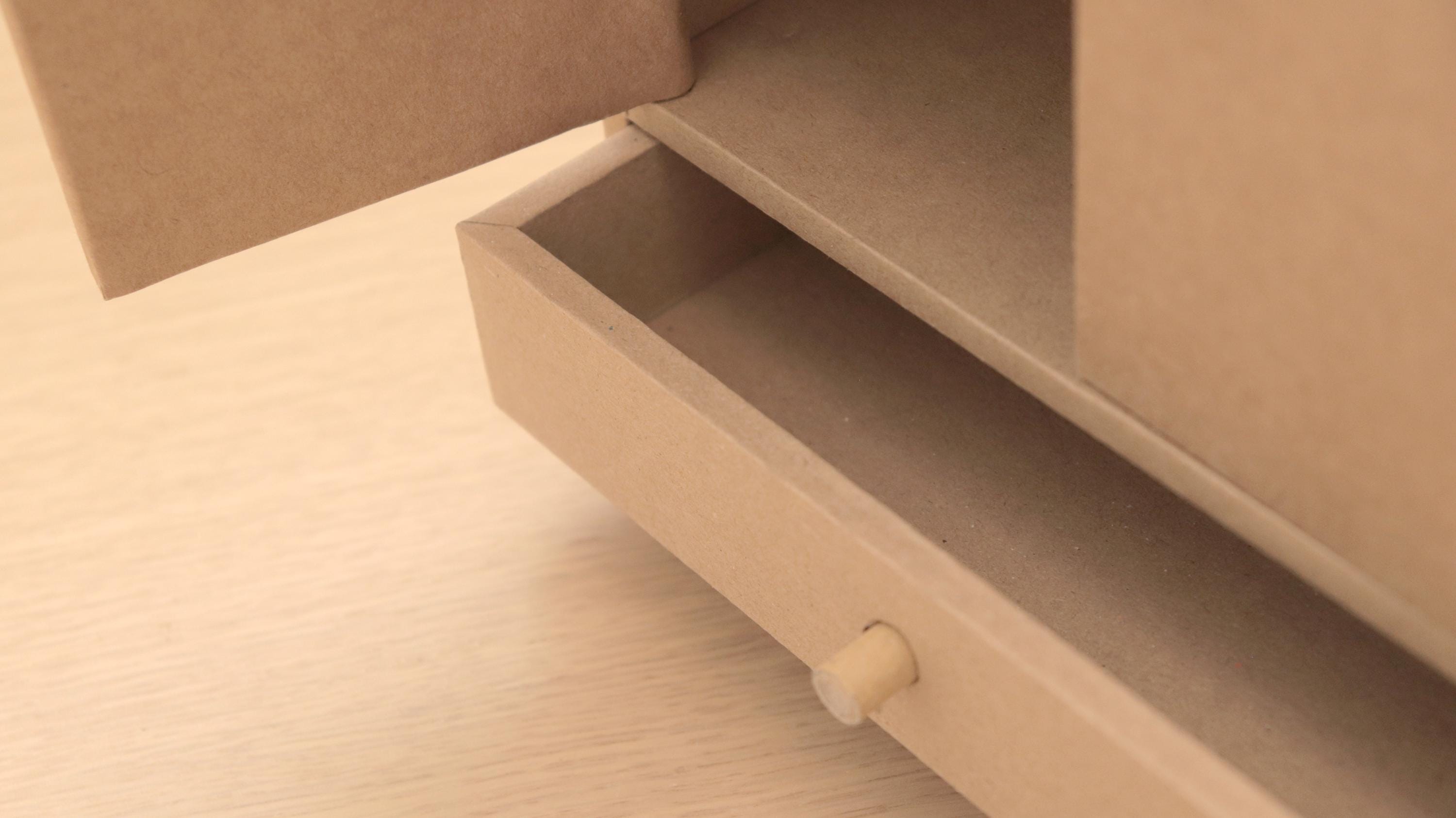 A4 Printable 1/2 Scale PDF Template for A Mini Cabinet [cardboard DIY ...