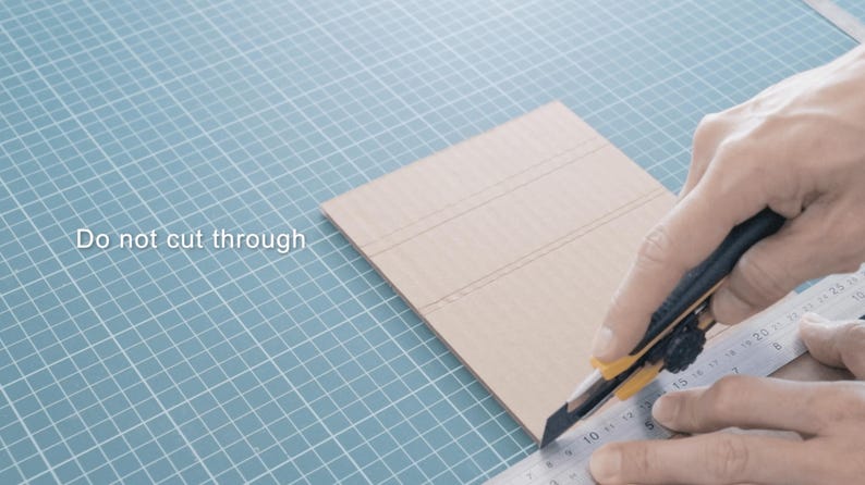 Cardboard DIY- Desktop Drawer Ver 2.0 : A4 Printable 1/2 Scale Template ...