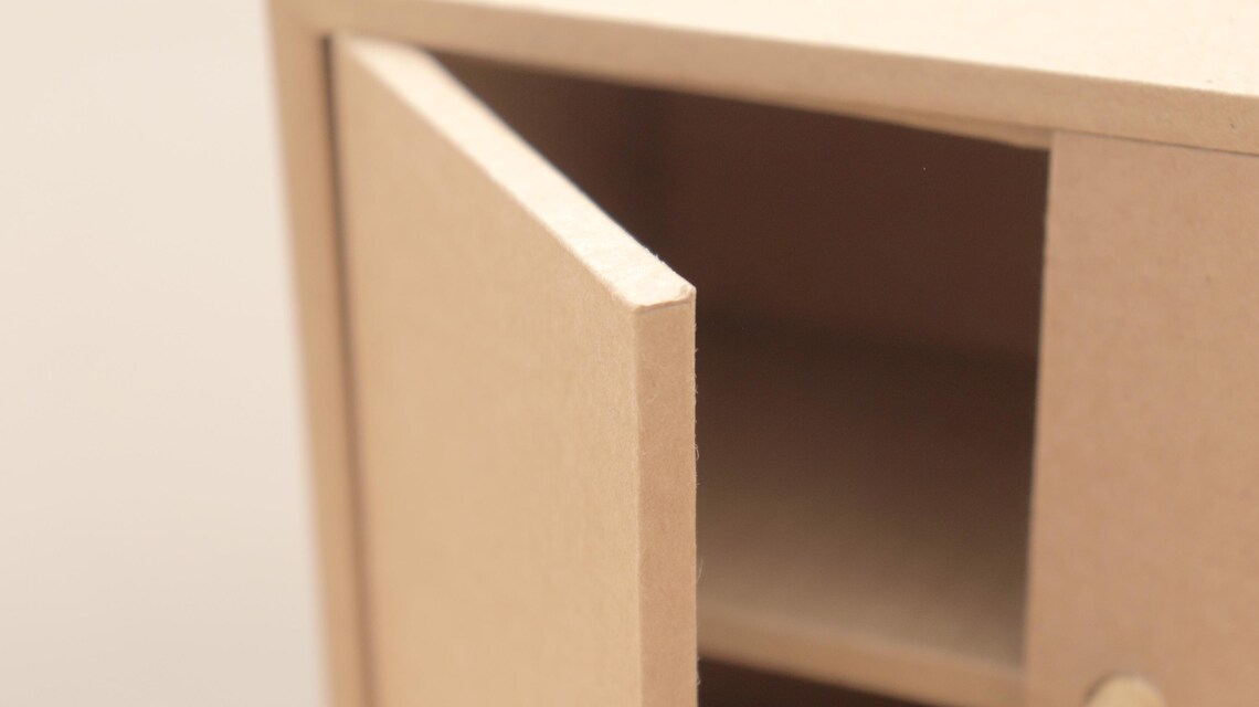 A4 Printable 1/2 Scale PDF Template for A Mini Cabinet [cardboard DIY ...