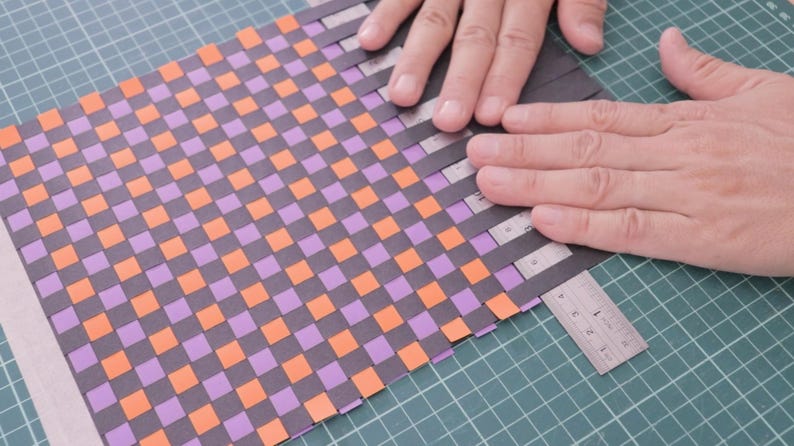 DIY Cardboard Box Template: Woven Paper Lid, Hinge & Stay (A4 PDF) - Etsy