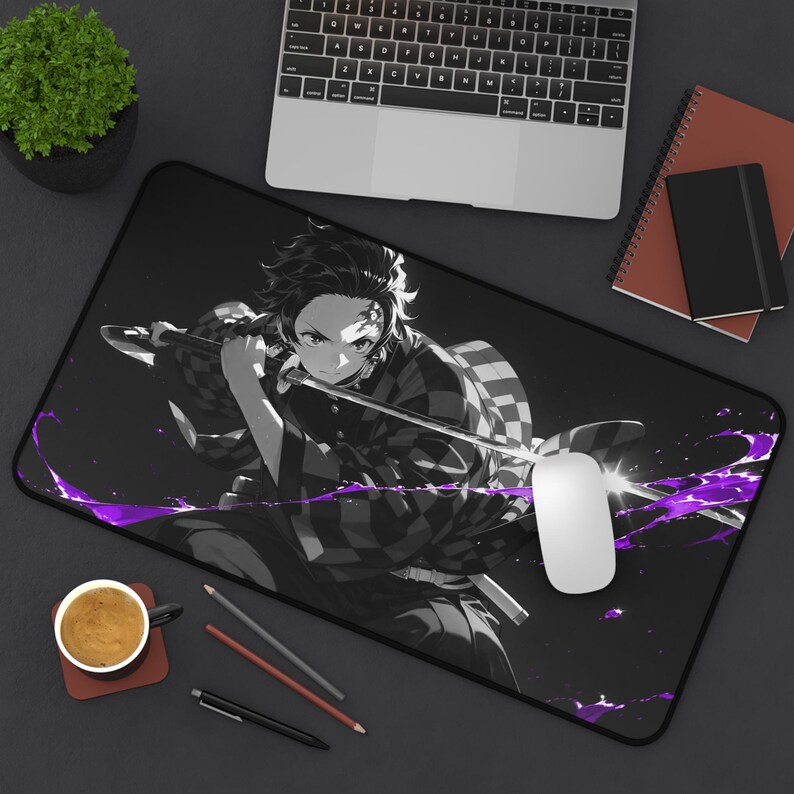 Tanjiro Kamado Demon Slayer Desk Mat, Anime Gaming Pad, Mouse Mat ...