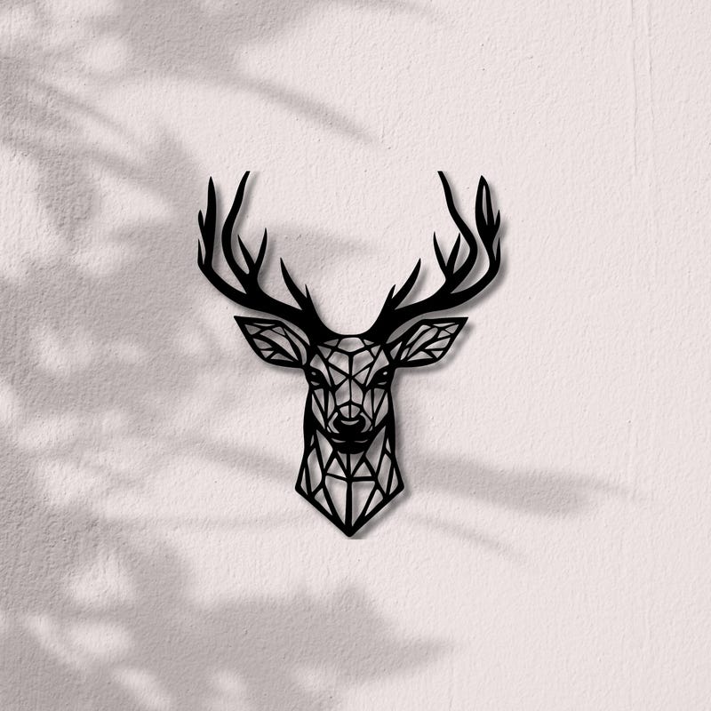 Polygon Deer Svg - Etsy