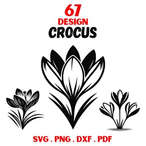 Crocus Flower SVG, Crocus Png, Winter Flower Cut File, Digital Download ...