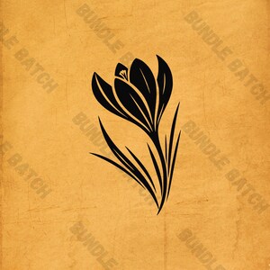 Crocus Flower SVG, Crocus Png, Winter Flower Cut File, Digital Download ...
