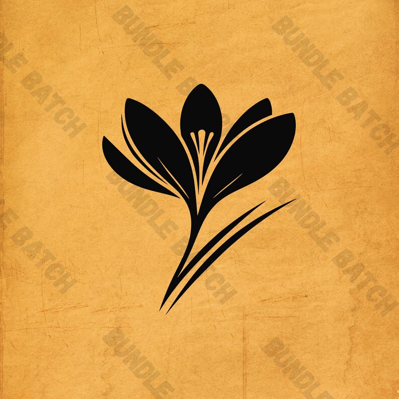 Crocus Flower SVG, Crocus Png, Winter Flower Cut File, Digital Download ...