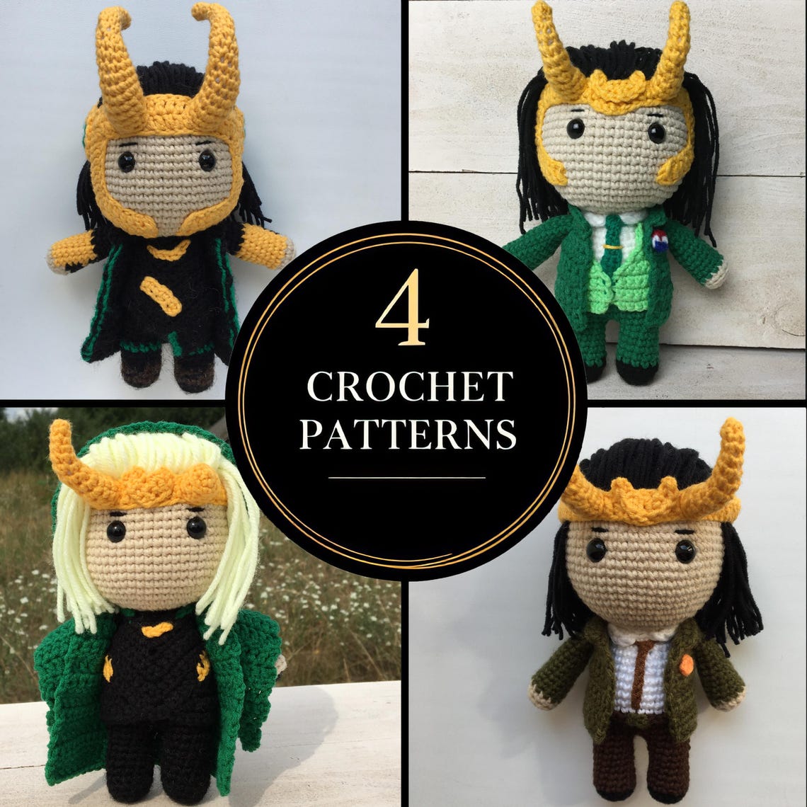 Amigurumi Superhero Doll Crochet Pattern Bundle (PDF) - Etsy