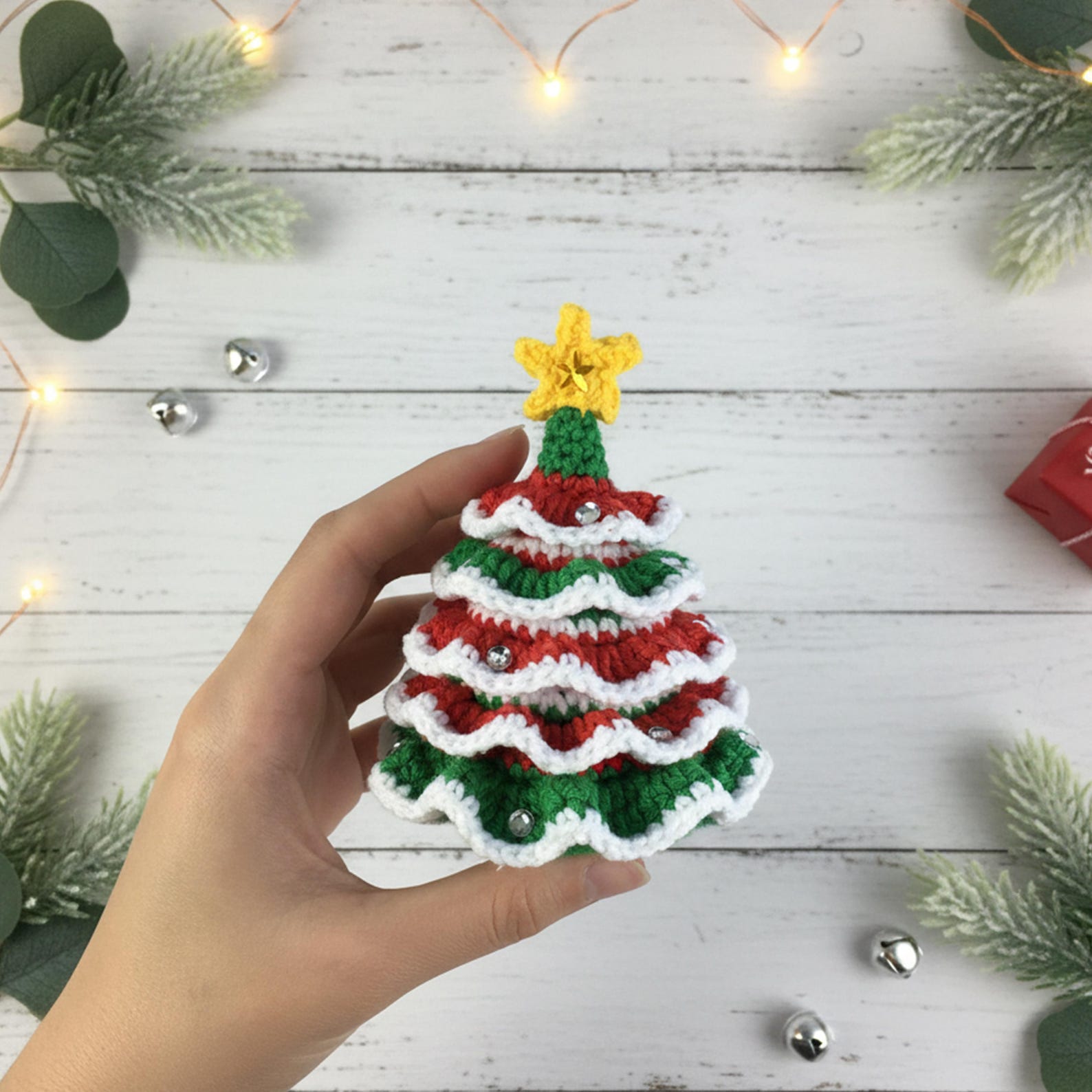 Christmas Tree Keychain Crochet Pattern - Holiday Ornament Amigurumi ...