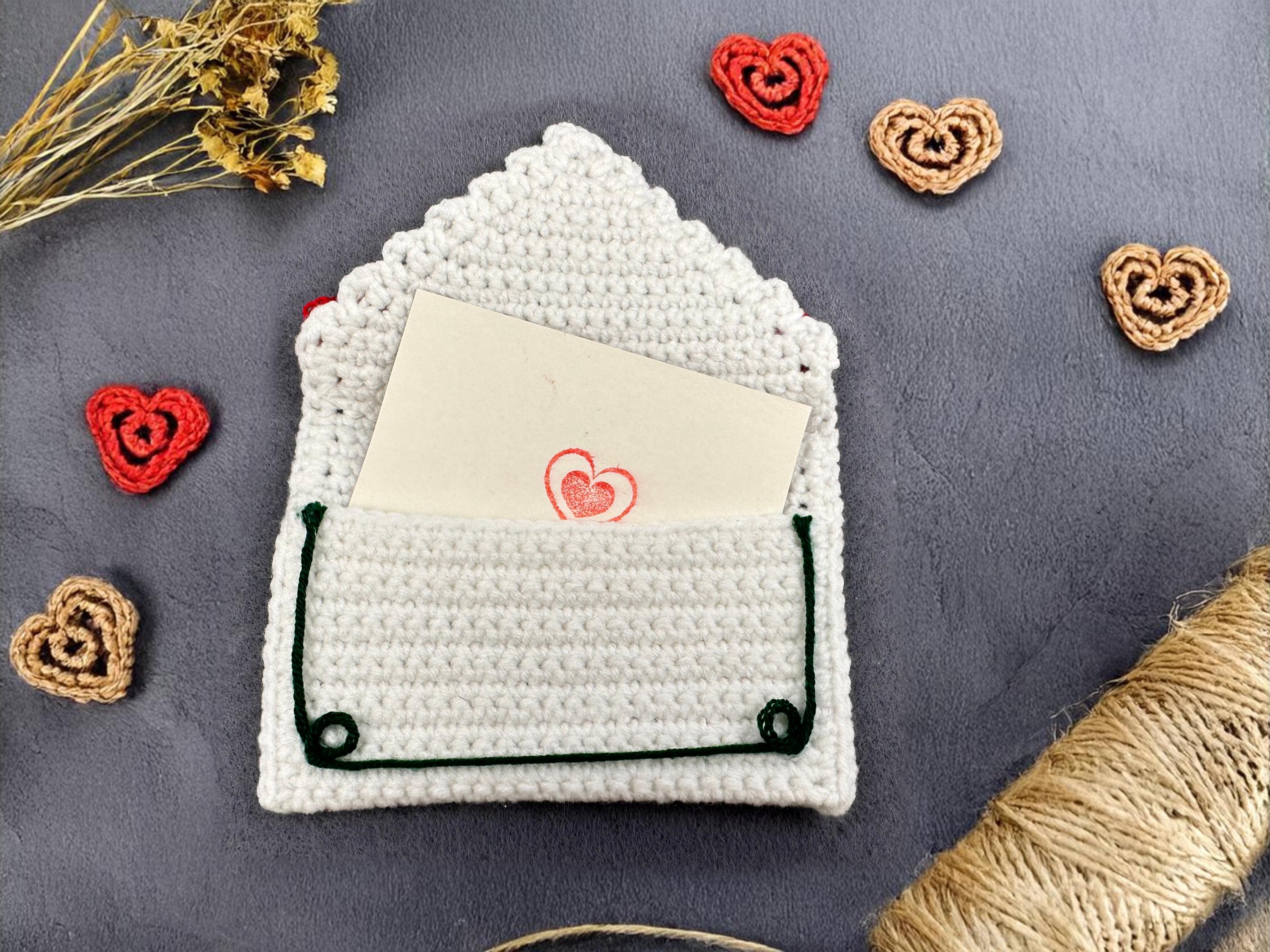 Valentine Envelope Crochet Pattern | Romantic Gift for Valentine's Day ...